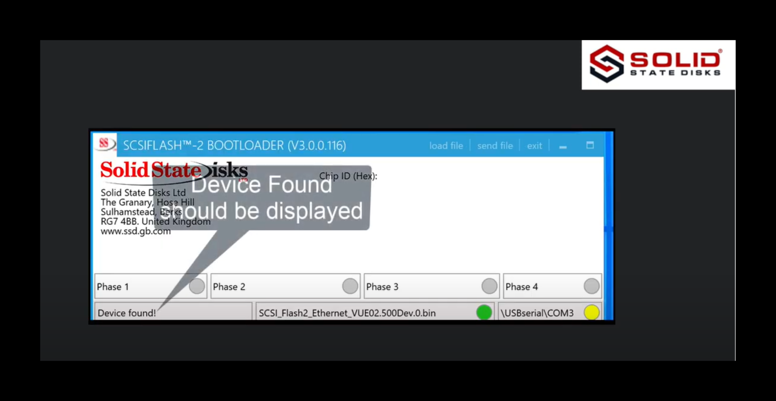 Chapter 7: Part 3 - Update Firmware and Verify Operation - Solid State Disks Ltd (SSD)