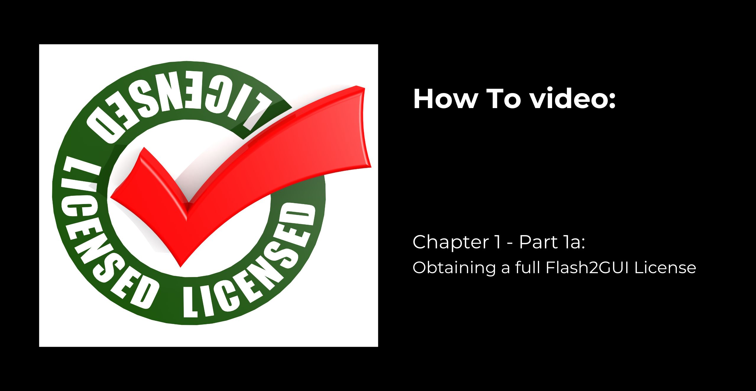 Chapter 1: Part 1a - Obtaining a Full License - Solid State Disks Ltd (SSD)